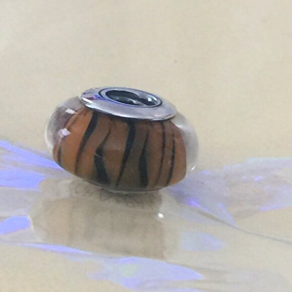 Pandora | Jewelry | Pandora Bengal Tiger Murano Glass Bead | Poshmark